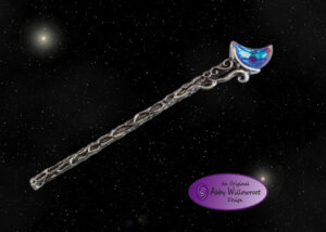 Blue Moon Wand -W117 - Willowroot Wands